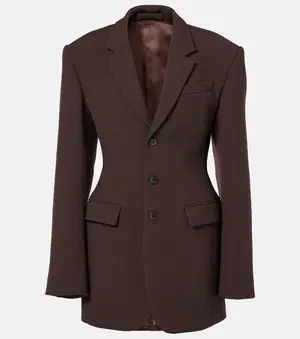 Men's Brown Wool Blazers