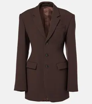 Wardrobe.NYC Wool Blazer - Brown