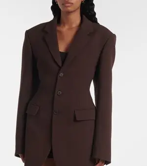Wardrobe.NYC Wool Blazer - Brown