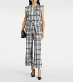 Veronica Beard Tamara Plaid Vest