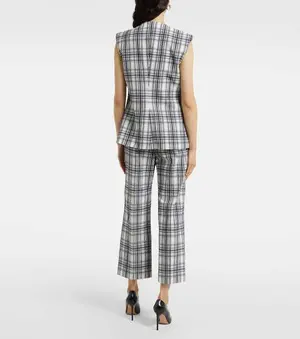 Veronica Beard Tamara Plaid Vest