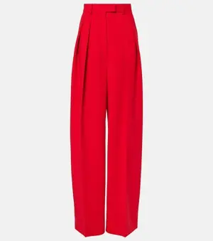Sportmax Abadan Wool-blend Wide-leg Pants