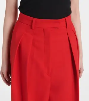 Sportmax Abadan Wool-blend Wide-leg Pants