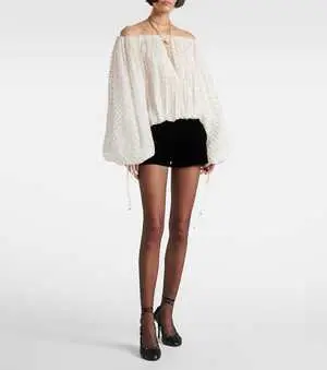 Chloé Cotton Velvet Shorts