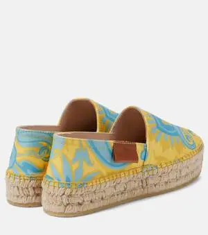 Etro Printed Espadrilles - Yellow