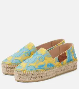 Etro Printed Espadrilles - Yellow