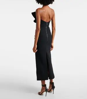 Maticevski Requiem Ruffled Maxi Dress - Black