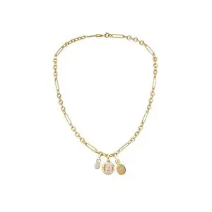 FOUNDRAE Vivacity & Internal Compass 18-karat Enamel And Diamond Necklace - Gold