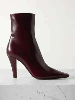 Red Patent Leather Boots for Women