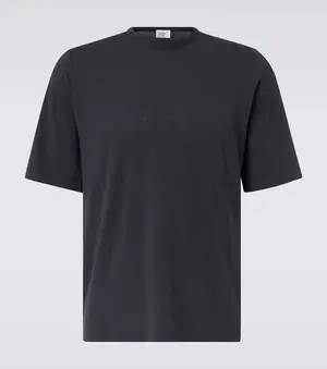 Saint Laurent Logo Cotton Jersey T-shirt