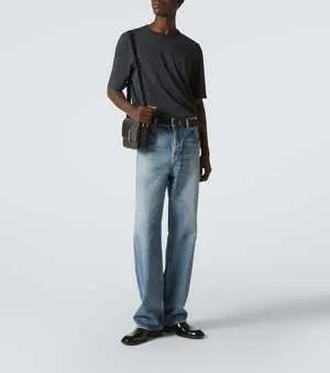 Saint Laurent Logo Cotton Jersey T-shirt