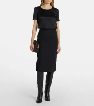 Max Mara Dida Silk Top