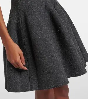 Alaïa Godet Silk-blend Minidress