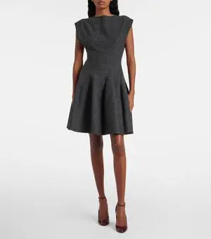Alaïa Godet Silk-blend Minidress