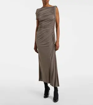 Alaïa Asymmetric Midi Dress