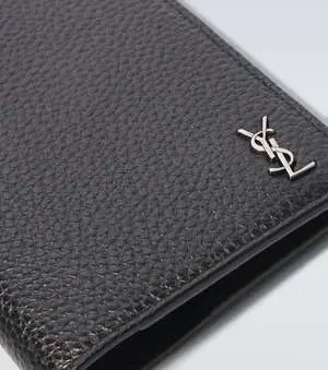 Saint Laurent Leather Passport Holder