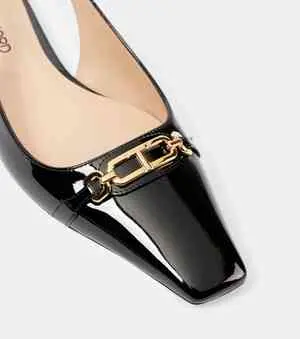 TOM FORD Whitney Patent Leather Slingback Flats