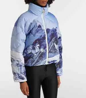 Perfect Moment Mountain Printed Down Jacket