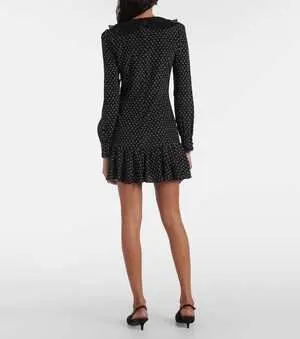 Alessandra Rich Floral Printed Minidress