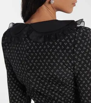 Alessandra Rich Floral Printed Minidress