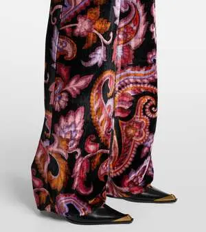 Etro Jacquard Straight Leg Trousers