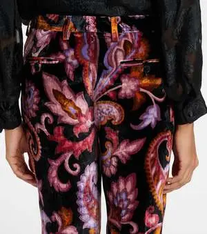 Etro Jacquard Straight Leg Trousers