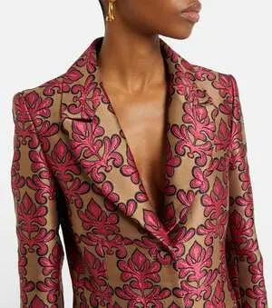 La DoubleJ 24/7 Cotton-blend Jacquard Blazer