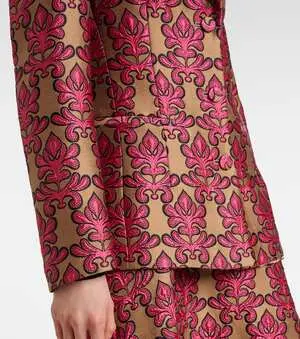 La DoubleJ 24/7 Cotton-blend Jacquard Blazer