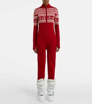 Perfect Moment Wool Intarsia Jumpsuit