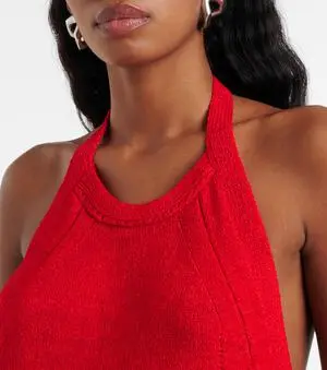 Proenza Schouler Leona Knitted Halterneck Top