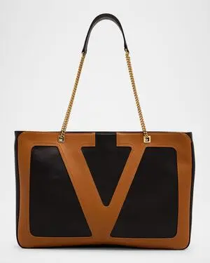 Valentino Garavani Valentino Garavani Viva Superstar Large Tote Bag Black Multi
