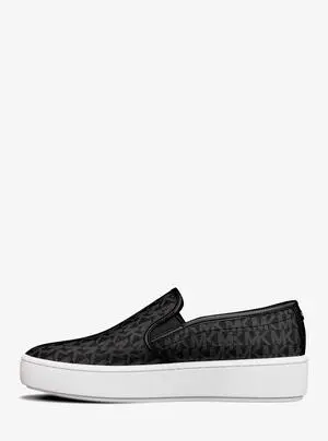 Michael Kors Teddi Signature Logo Sneakers - Black