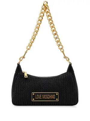 Moschino Logo-plaque Tote - Black