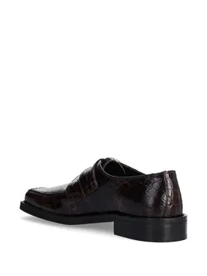Martine Rose Heart Buckle Loafers