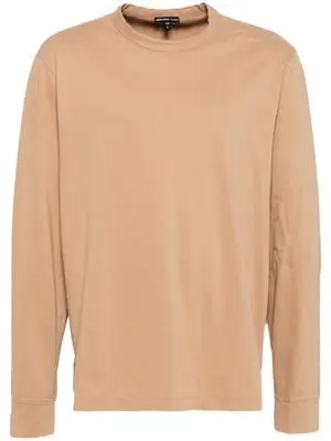 JAMES PERSE Heavy Luxe Long-sleeved T-shirt - Brown
