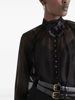 Dolce & Gabbana Floral-appliqué Shirt