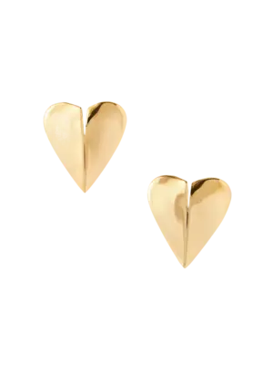Alaïa Le Coeur Earrings - Gold