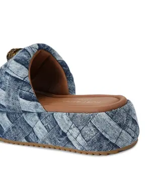 Kurt Geiger Kensington Puff Platform Sandals - Navy