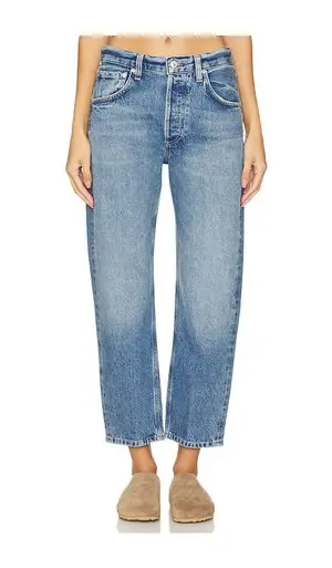 Cropped Jeans with Whiskering