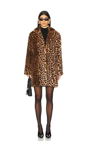 Superdown Raina Faux Fur Coat
