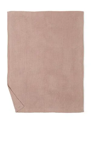 Barefoot Dreams Cozychic Waffle Throw In Rose - Willow