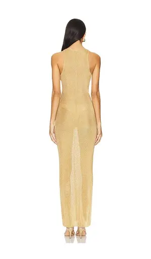 GUIZIO Odette Metallic Dress