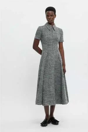 EMILIA WICKSTEAD Jody Boucle Tweed Midi Dress