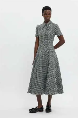 EMILIA WICKSTEAD Jody Boucle Tweed Midi Dress