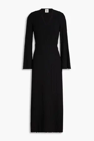 BY MALENE BIRGER Gilena Ribbed Ecovero™-blend Midi Wrap Dress