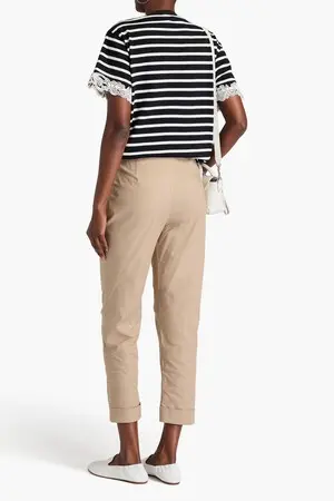 3.1 Phillip Lim Cropped Tapered Cotton-blend Pants