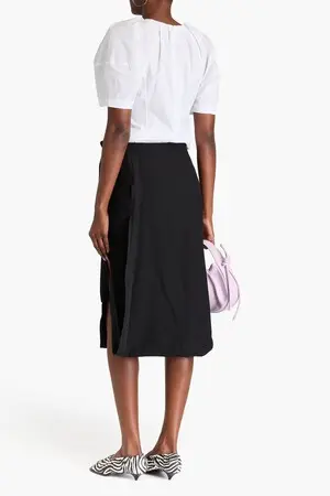 3.1 Phillip Lim Wrap-effect Midi Skirt - Black