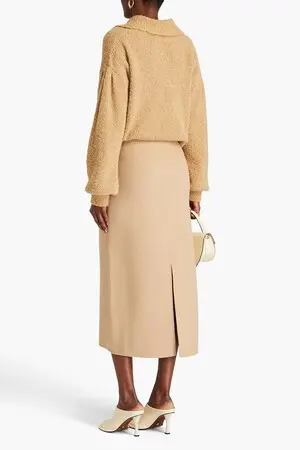 BY MALENE BIRGER Palomie Wool-felt Midi Skirt - Beige