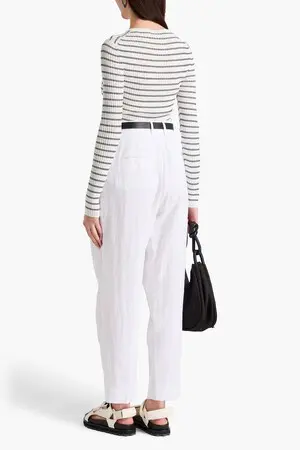 3.1 Phillip Lim Pleated Tapered Pants - White