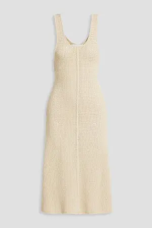 3.1 Phillip Lim Ribbed Cotton-blend Dress - Cream